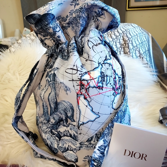 Dior | Accessories | New Canvas Dior Drawstring Pouch | Poshmark